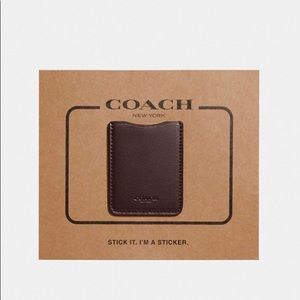 Coach | Bags | Authentic Coach Leather Phone Pocket Stickers | Poshmark
